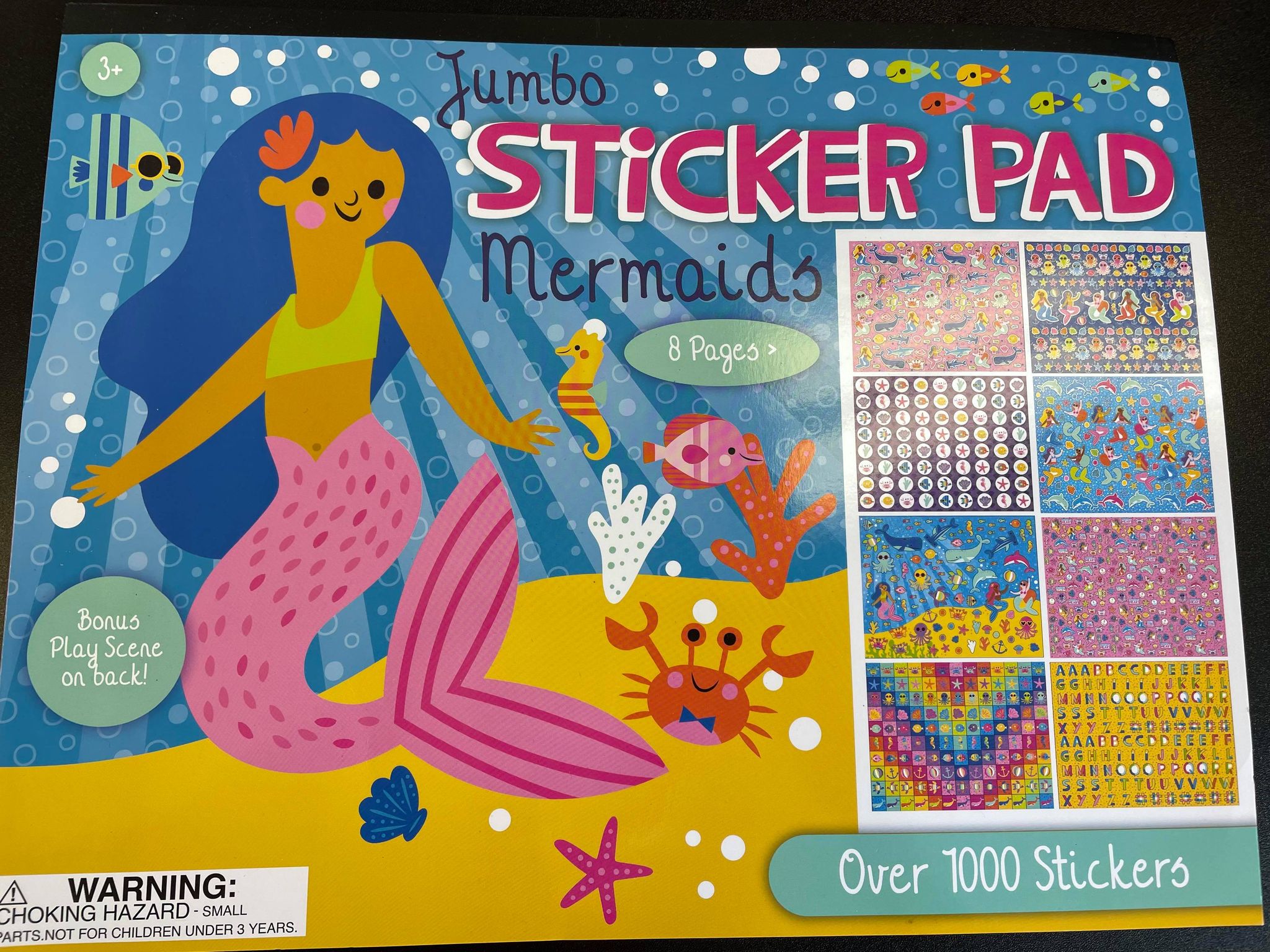 8 Page Jumbo Sticker Pads with Just Over 1,000 Stickers - Dinsoaur or ...